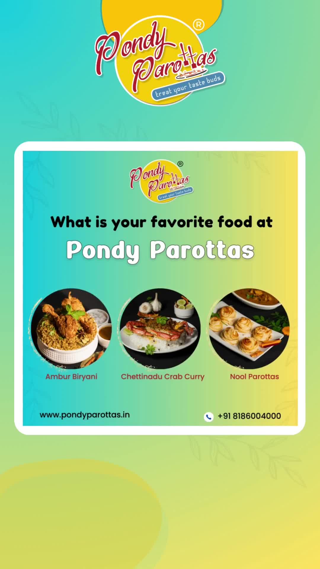 Pondy Parottas in Kukatpally,Hyderabad - Multicuisine Restaurants near ...