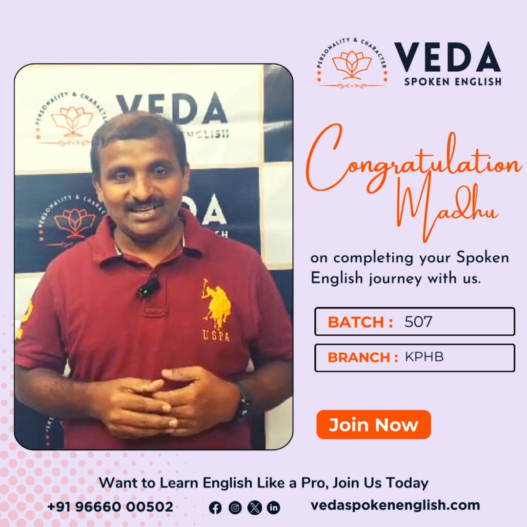 Veda Spoken English in Kukatpally,Hyderabad - Best Language Classes For ...