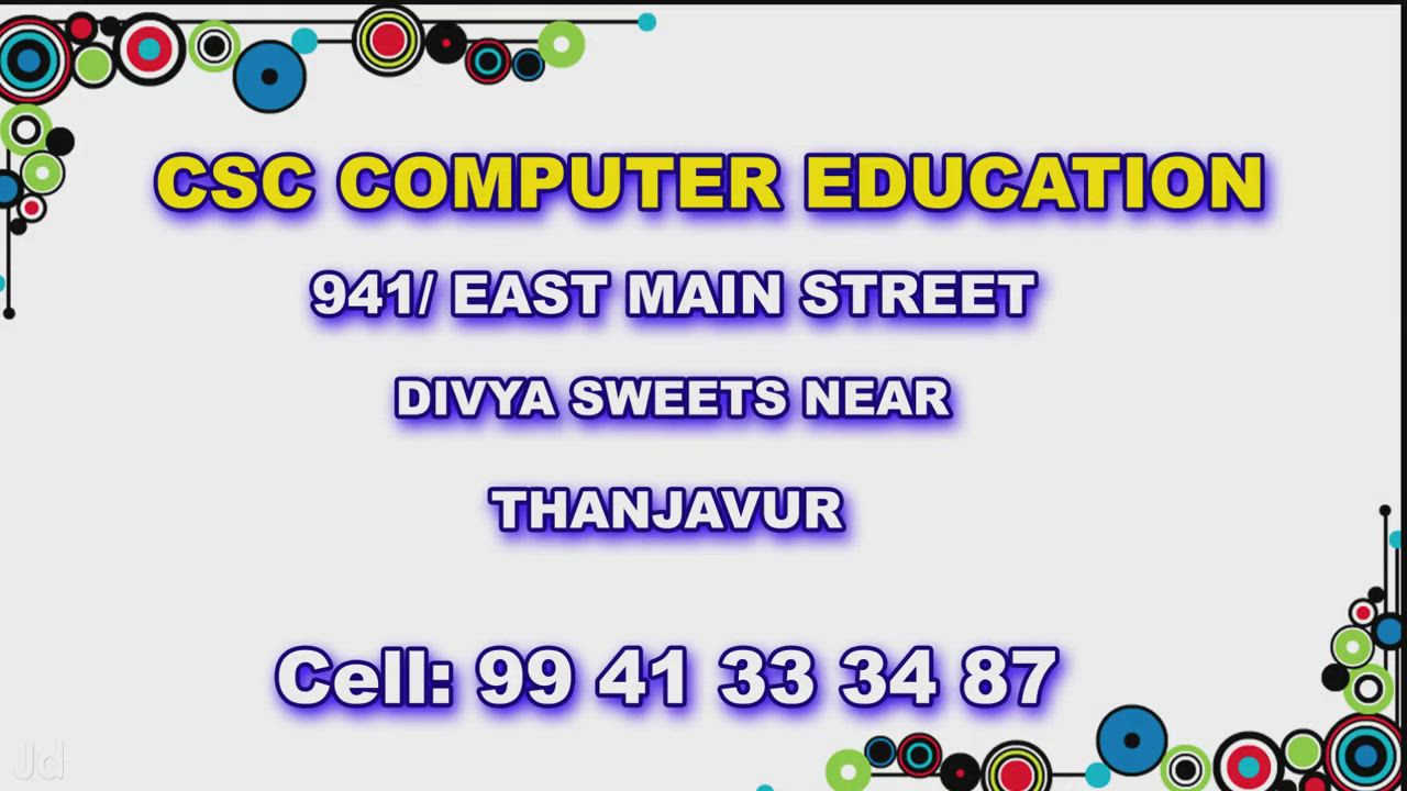 CSC Computer Centre in Shivaji Nagar,Thanjavur - Best Computer Training ...